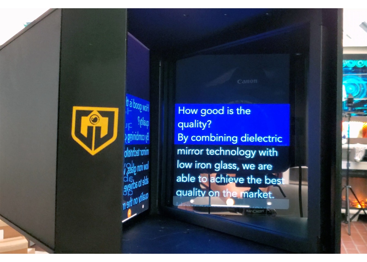 Errol Morris Interrotron – Teleprompter Mirror